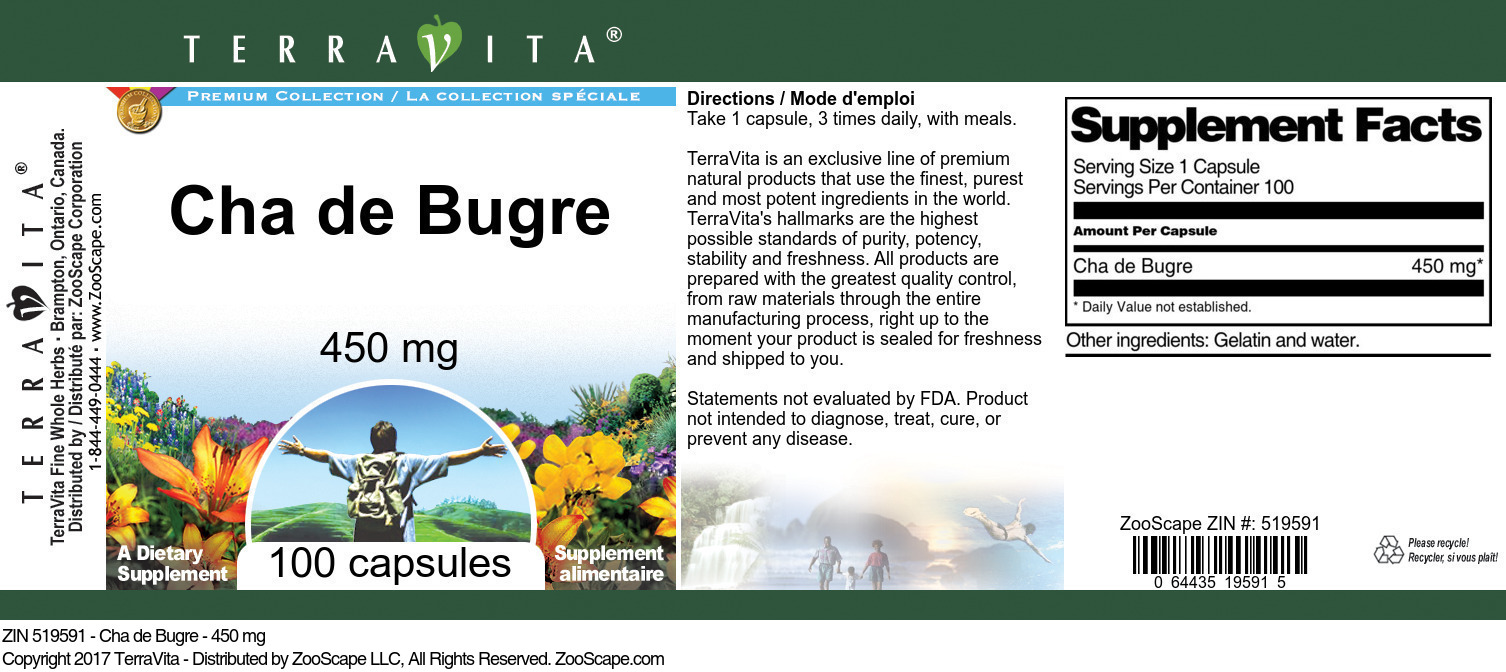 ZooScape! Herbs - Cha de Bugre: Cha de Bugre 10:1 Extract, Cha de Bugre ...