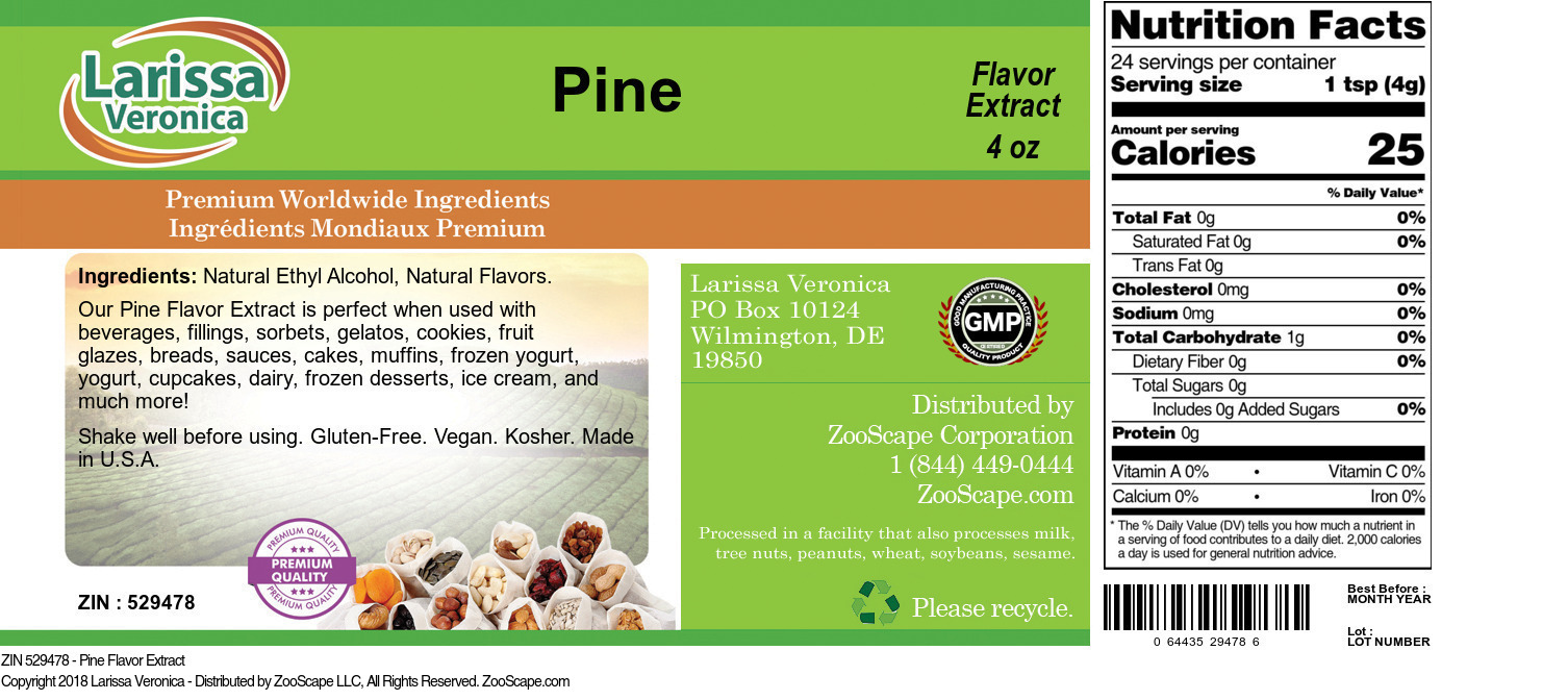 ZooScape! Food - Pine Flavor: Pine Flavor Extract, and more!